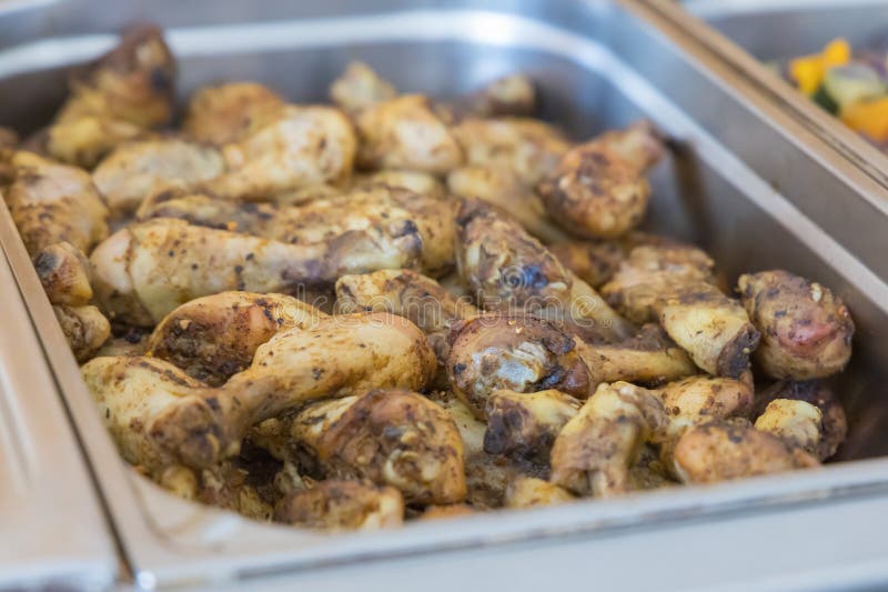 Refreshments on Tables in the Form of a Banquet Stock Image - Image of ...
