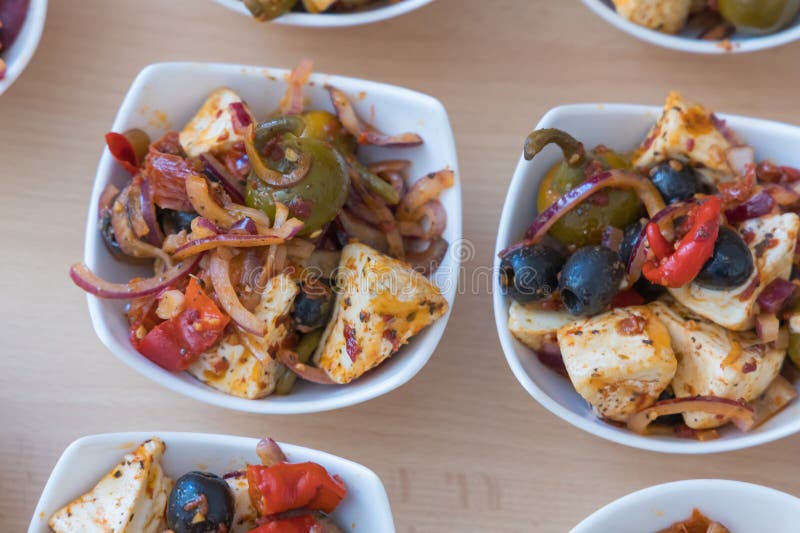 Refreshments on Tables in the Form of a Banquet Stock Image - Image of ...