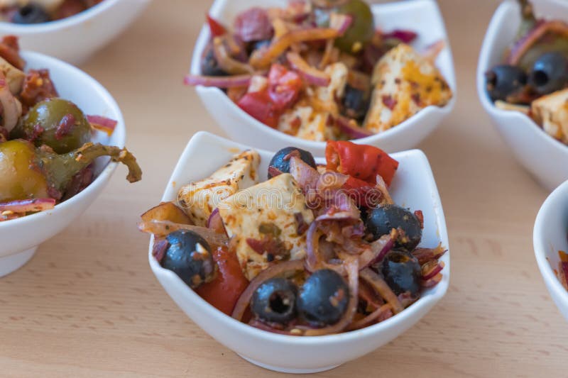 Refreshments on Tables in the Form of a Banquet Stock Image - Image of ...