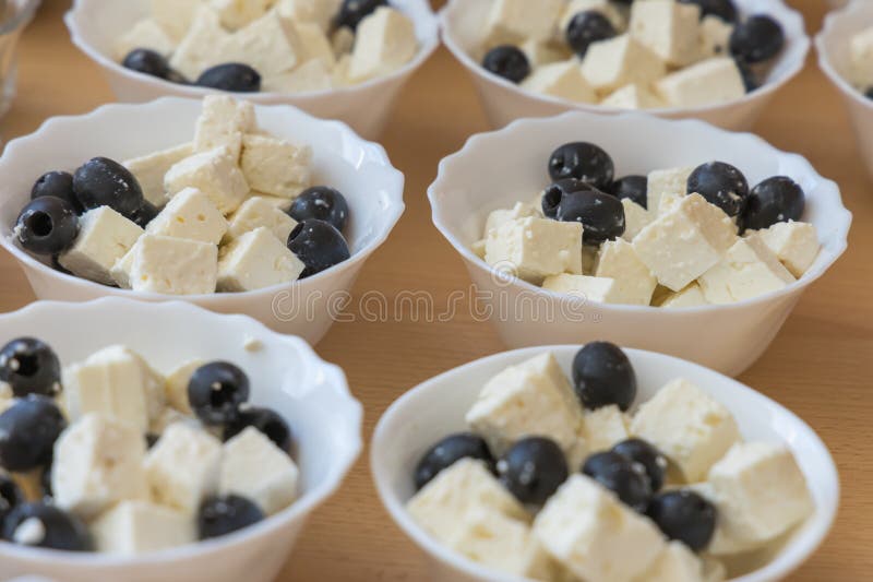 Refreshments on Tables in the Form of a Banquet Stock Photo - Image of ...