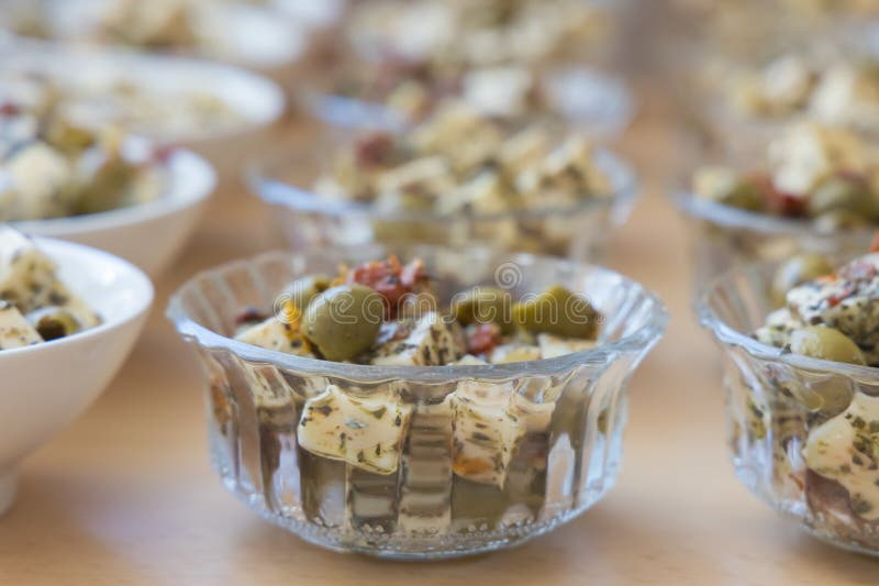Refreshments on Tables in the Form of a Banquet Stock Photo - Image of ...