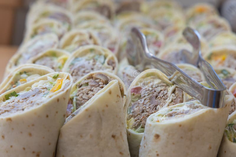 Refreshments on Tables in the Form of a Banquet Stock Photo - Image of ...
