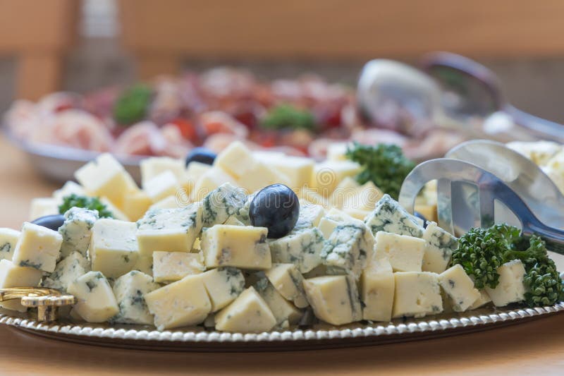 Refreshments on Tables in the Form of a Banquet Stock Image - Image of ...