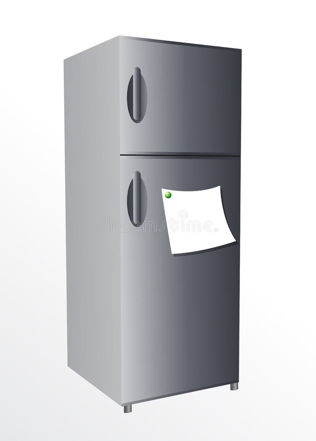 Refrigerador ilustración del vector. Ilustración de cerrado - 9181064