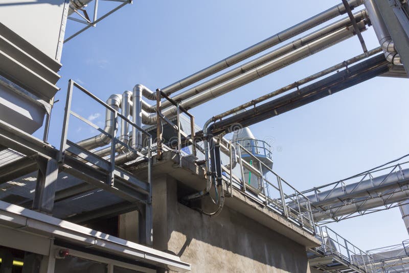 Transport Water Through Pipes Stock Photo - Image of energy, piping ...