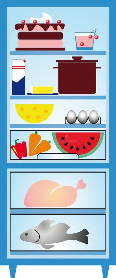 Image with fridge theme 1 stock vector. Illustration of refrigerator ...