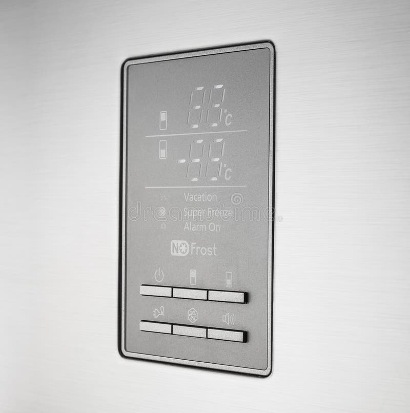 Refrigerator Control Panel stock image. Image of technology - 102476269