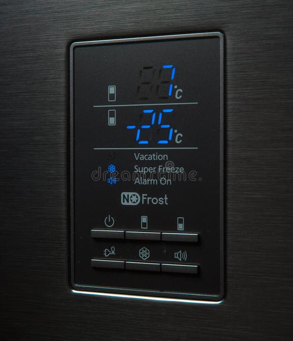 Refrigerator Control Panel stock image. Image of object - 102476277