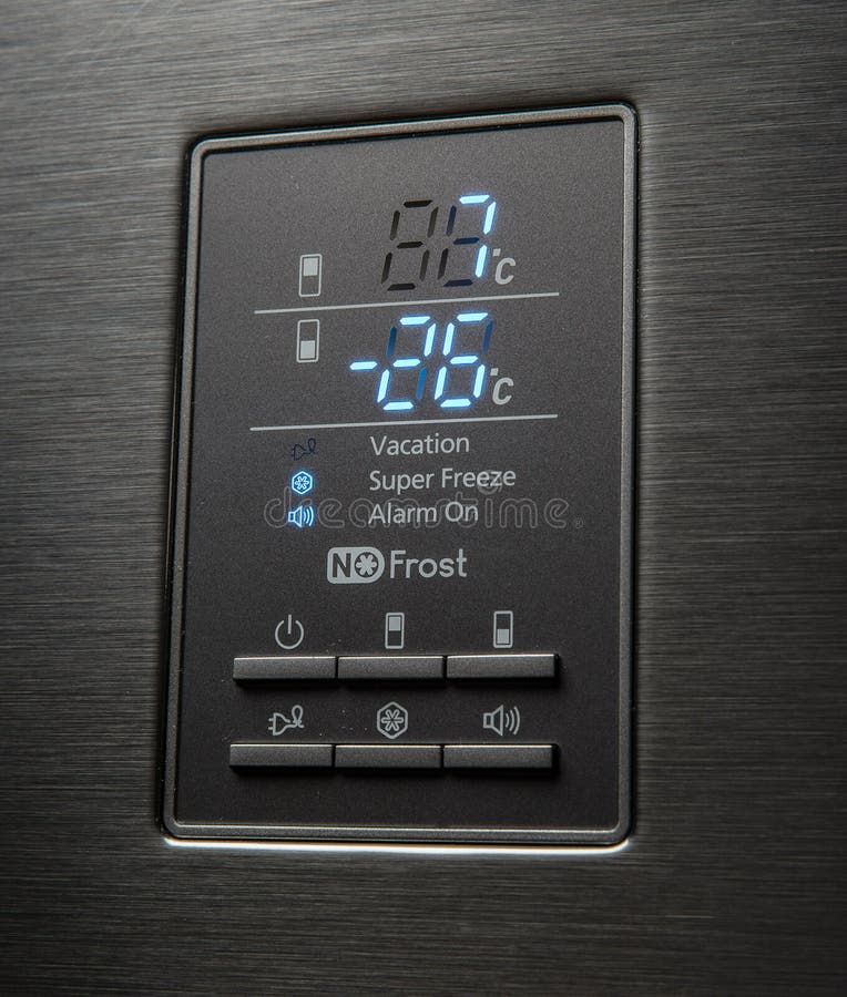 Refrigerator Control Panel stock photo. Image of electric - 102881054