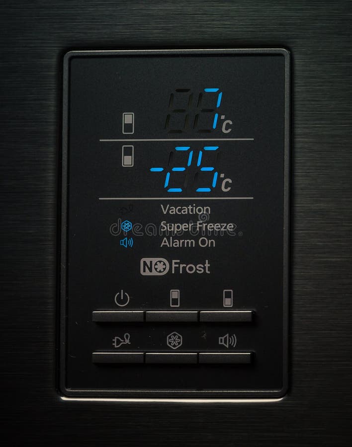 Refrigerator Control Panel stock image. Image of object - 102476277