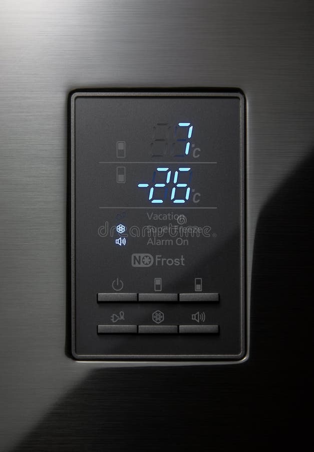 Refrigerator Control Panel stock image. Image of object - 102476277