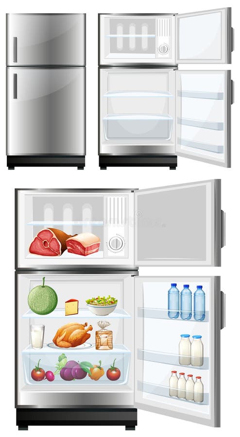 Refrigerator stock vector. Illustration of home, freeze - 11548564