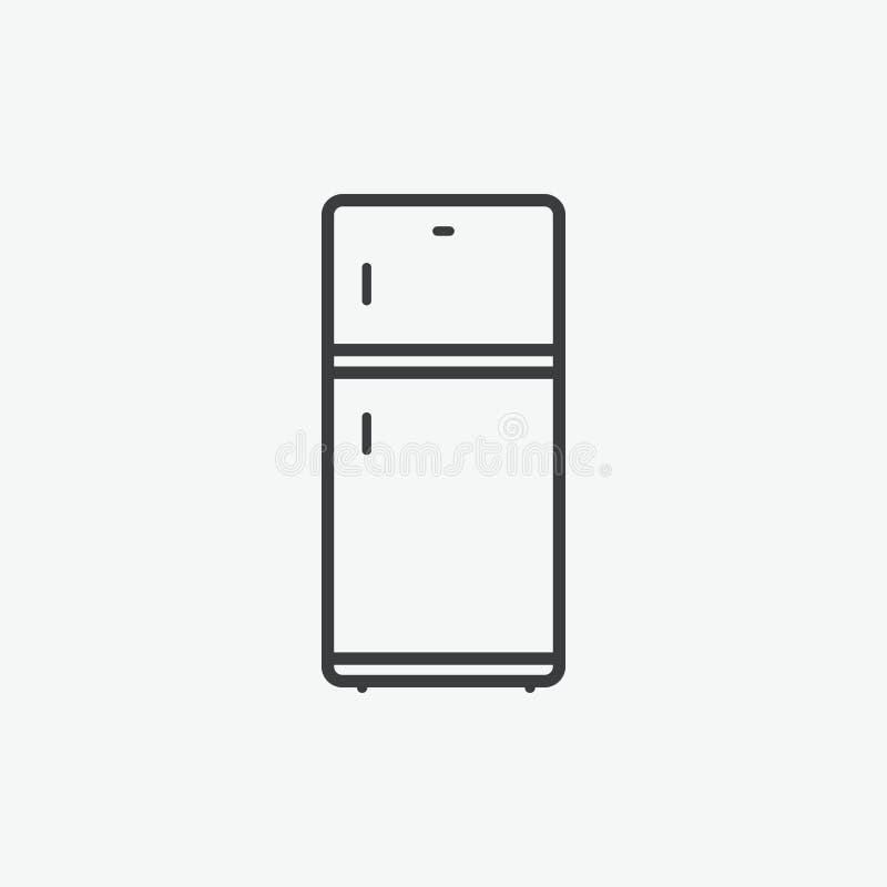 Refrigerator Fridge Vector Icon Stock Vector - Illustration of cold ...
