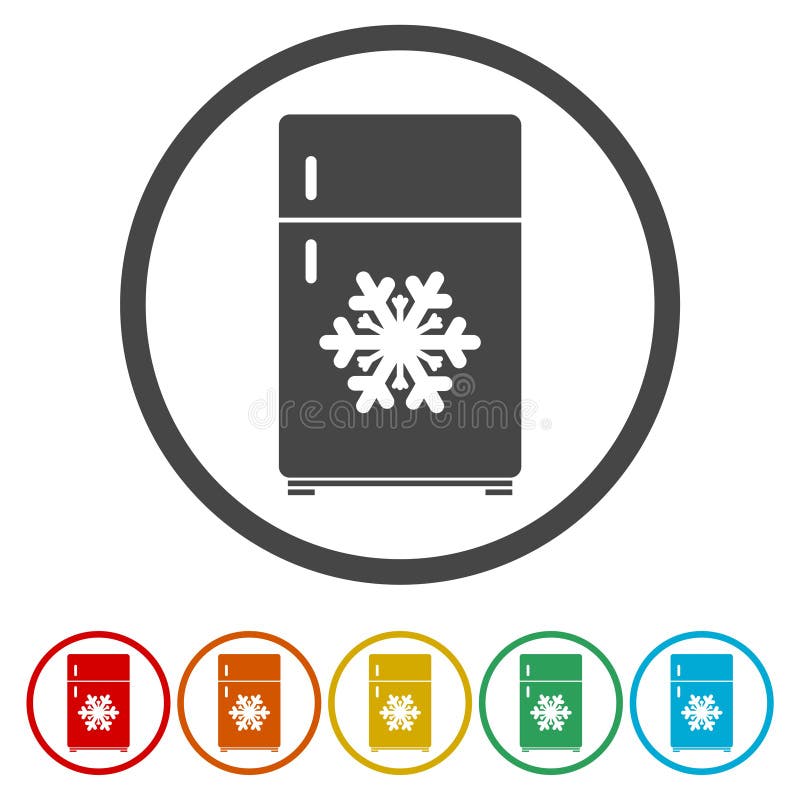 Refrigerator Icon. Fridge Sign Stock Vector - Illustration of fridge ...