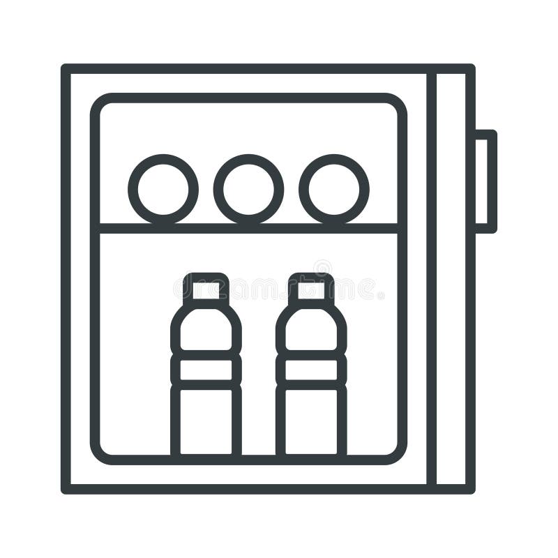 Refrigerator Icon Isolated Vector on Trendy Design Stock Illustration ...