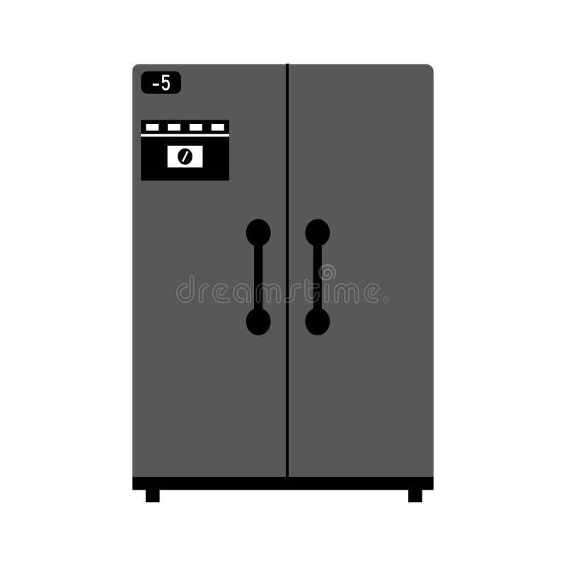 Refrigerator Icon Logo Vector Design Stock Vector - Illustration of ...