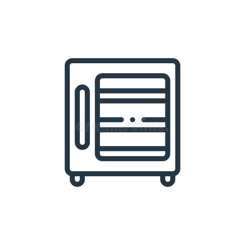 Refrigerator Icon Vector from Laboratory Concept. Thin Line ...