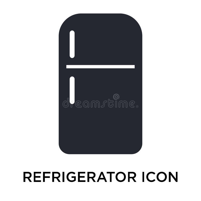 Refrigerator Icon Vector Sign and Symbol Isolated on White Background ...