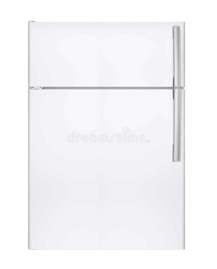 Household Refrigerator on a White Background Stock Image - Image of ...
