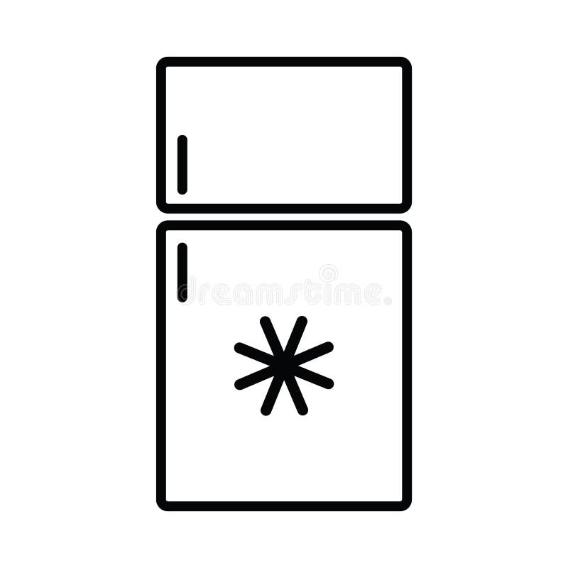 No Refrigerator Icon Do Not Freeze Prohibited Sign Stock Vector ...