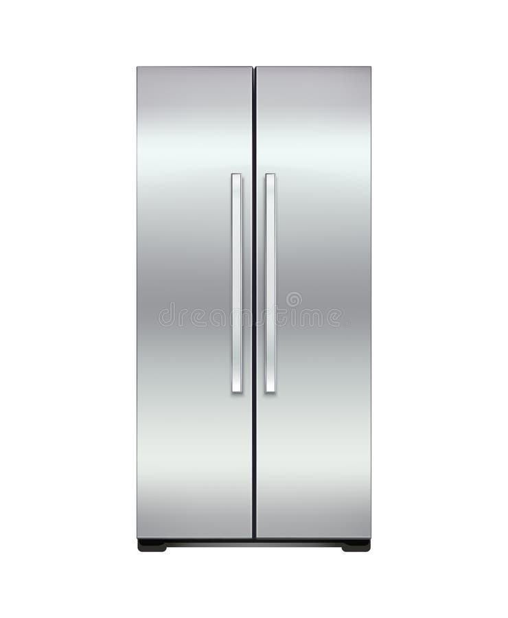 Refrigerator Realistic Illustration Stock Vector - Illustration of icon ...