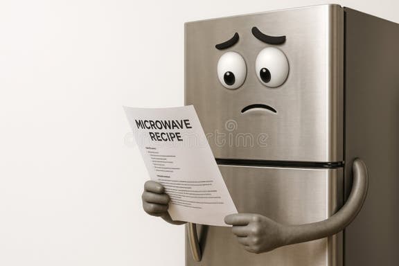 The Refrigerator with a Sad Face Holds the Instructions for the ...