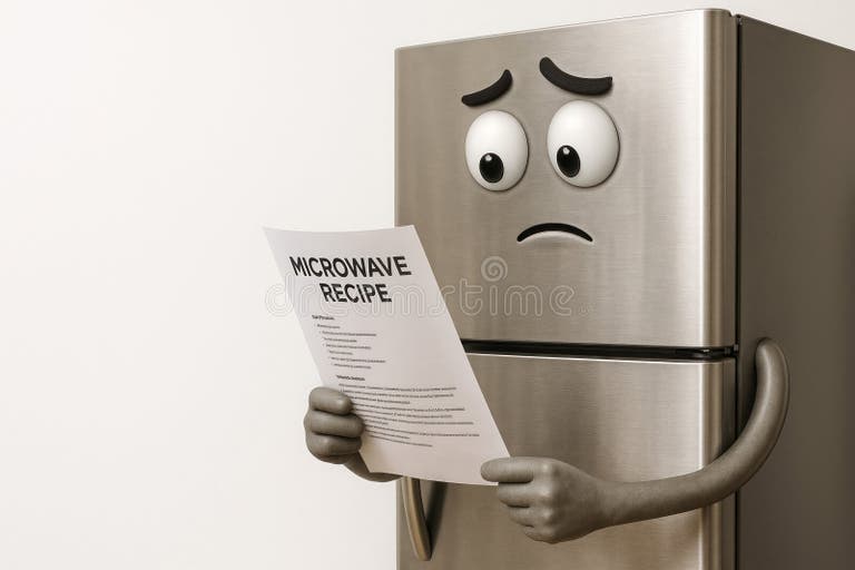 The Refrigerator with a Sad Face Holds the Instructions for the ...