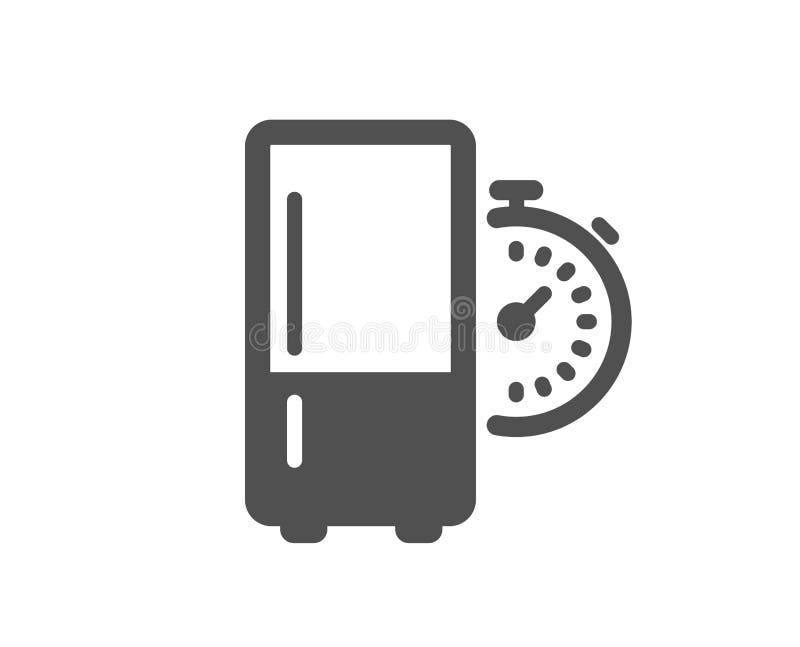 Refrigerator Timer Icon. Fridge Time Sign. Vector Stock Vector ...