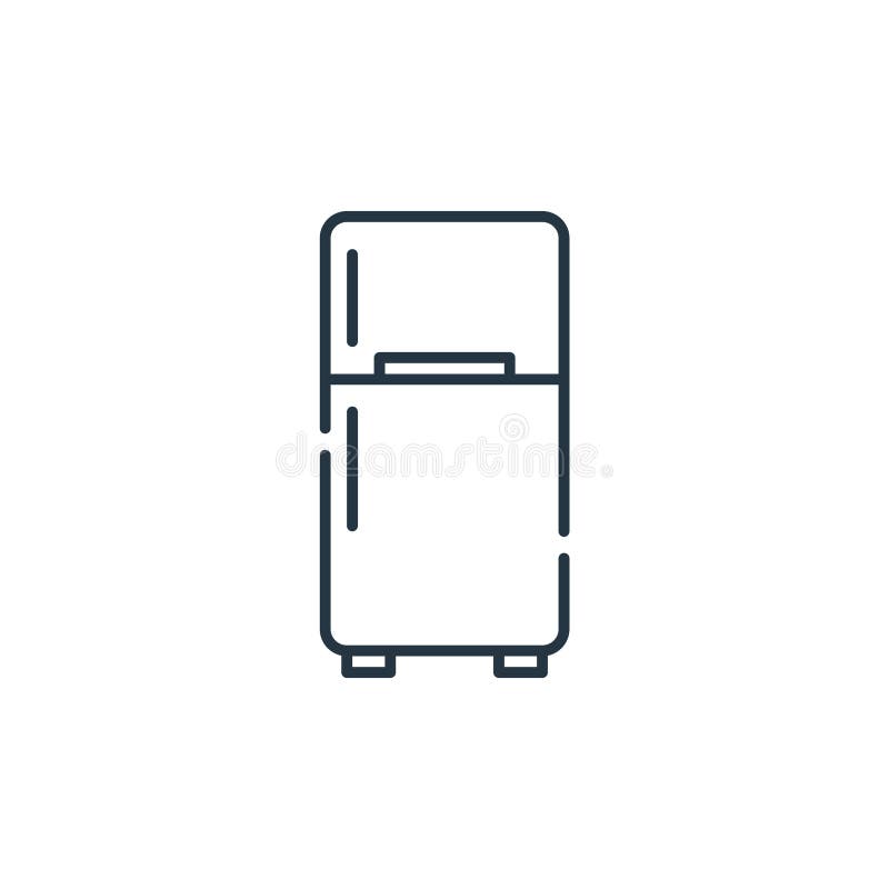 Fridge Vector Icon. Freezer Illustration Symbol. Refrigerator Symbol Or ...
