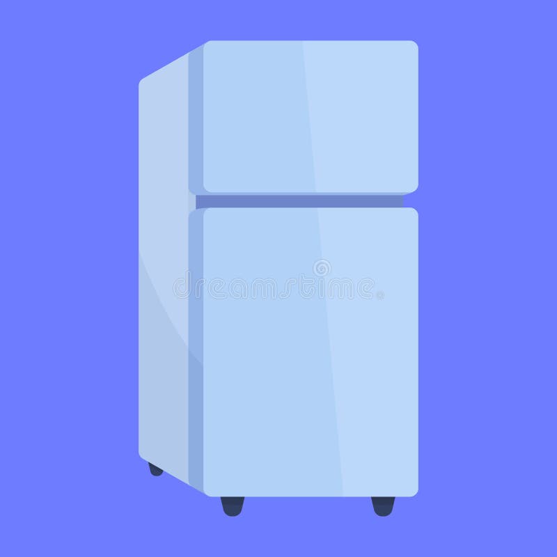 Refrigerator Vector Icon. Fridge Freezer Vector Illustration Stock ...