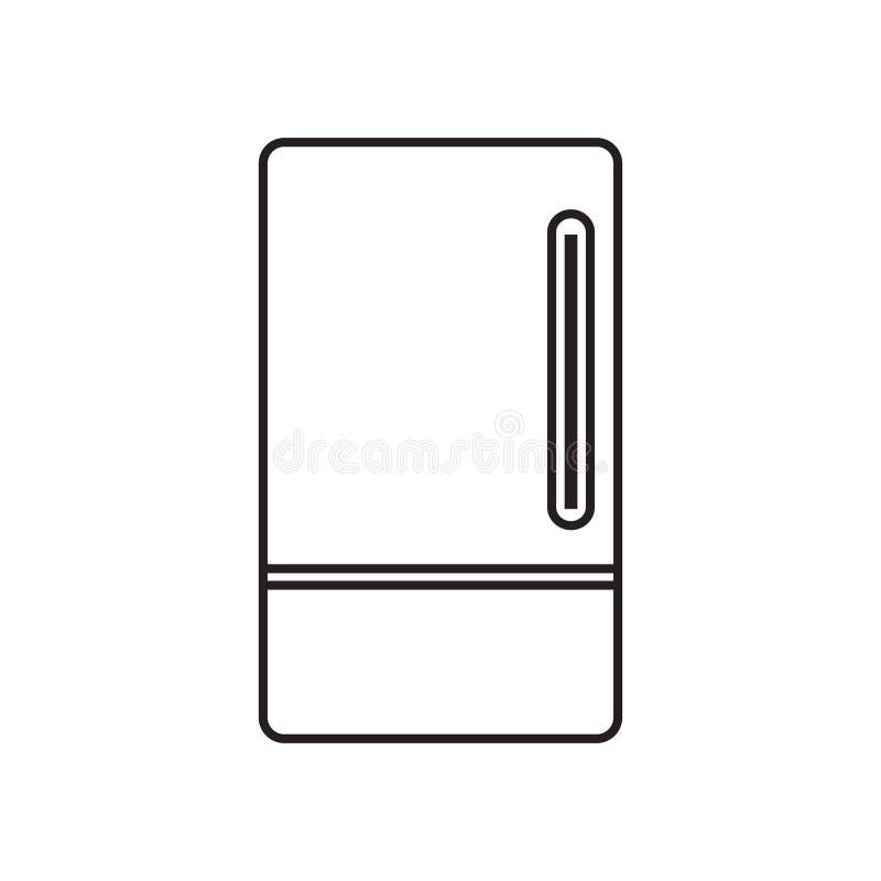 Refrigerator. Vector Illustration Decorative Design Stock Vector ...