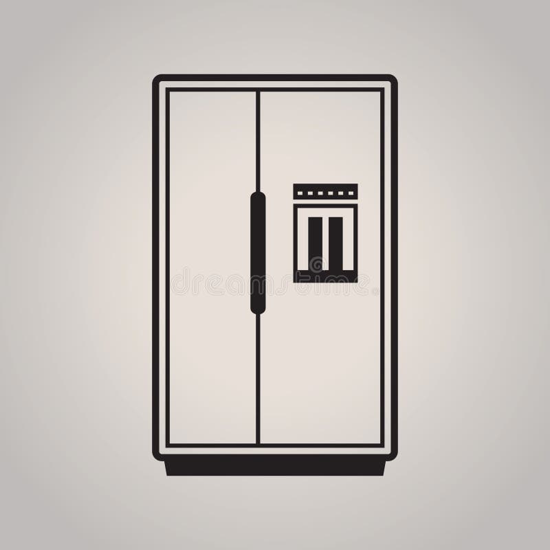 Refrigerator. Vector Illustration Decorative Design Stock Vector ...