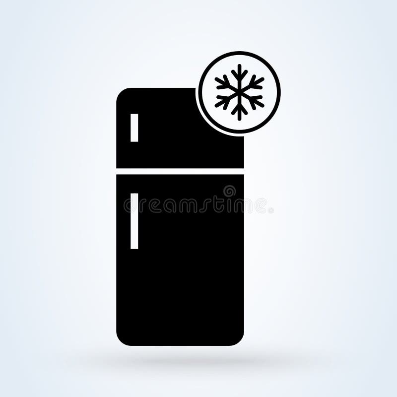 Refrigerator. Vector Simple Modern Icon Design Illustration Stock ...