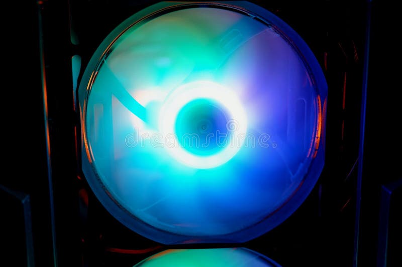 Refrigeratore a Computer Con Luce a Led Rgb. Schede Di Circuito Per ...