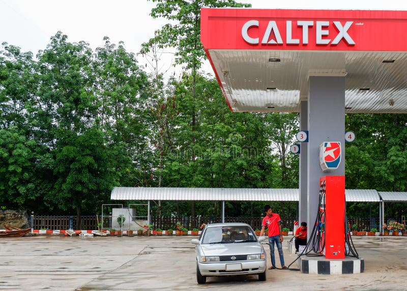 Refuel in CALTEX editorial stock image. Image of industry - 96499344