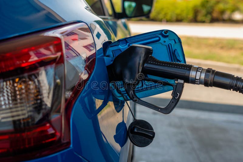 Refueling Car at the Refuel Station , Car Fuels Concept Stock Photo ...