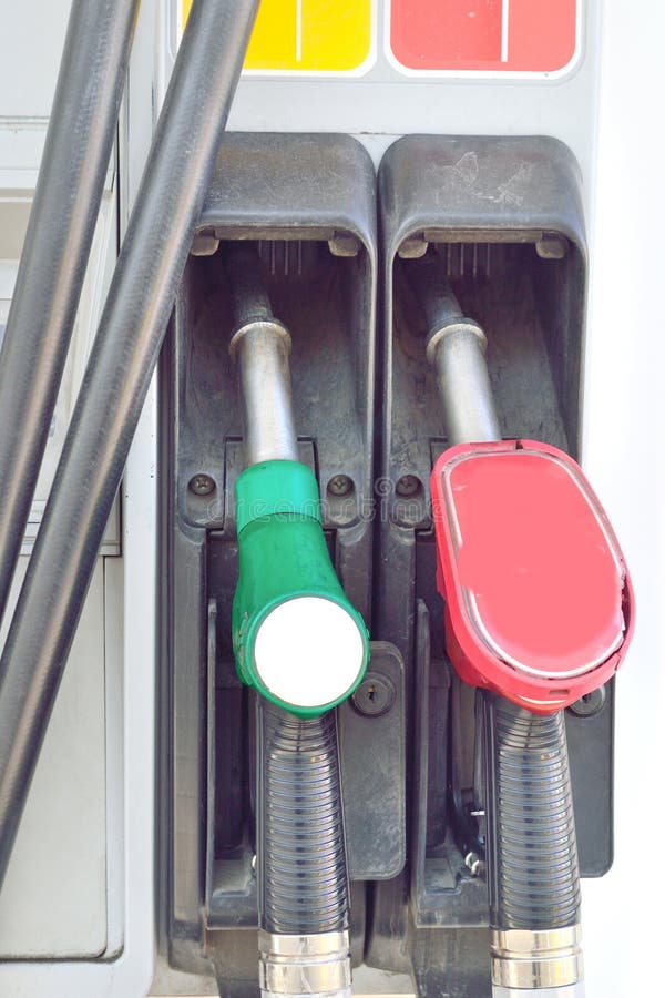 Refueling Column with Two Refueling Hoses Stock Image - Image of ...