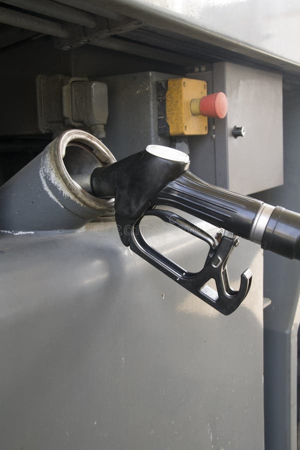 Refueling truck stock image. Image of diesel, auto, transportation ...