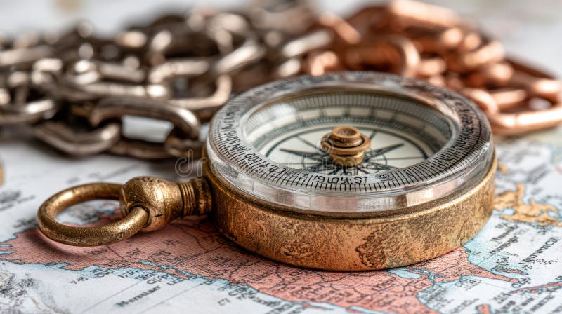 Refugee Day Journey with Compass and Map Navigating New Paths in ...