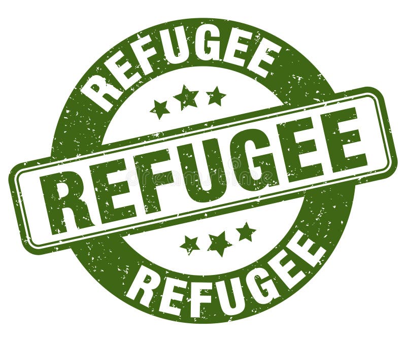 Refugee Stamp. Refugee Label. Round Grunge Sign Stock Vector ...