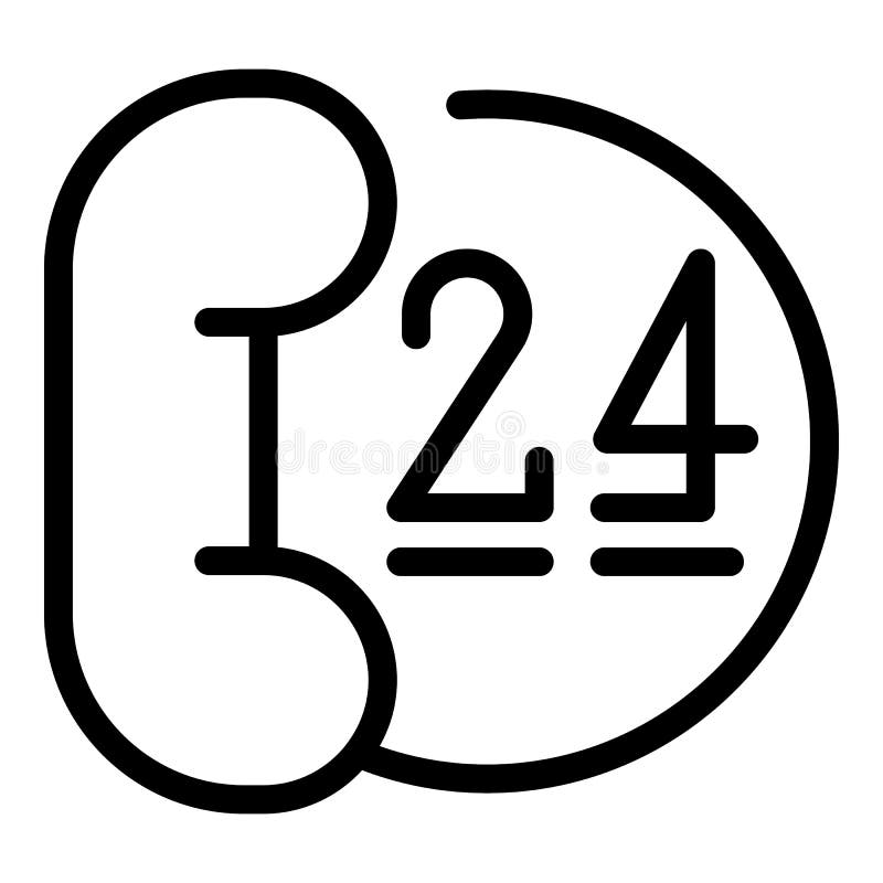 Refund Call Support Icon Outline Vector. Delivery Box Stock Vector ...