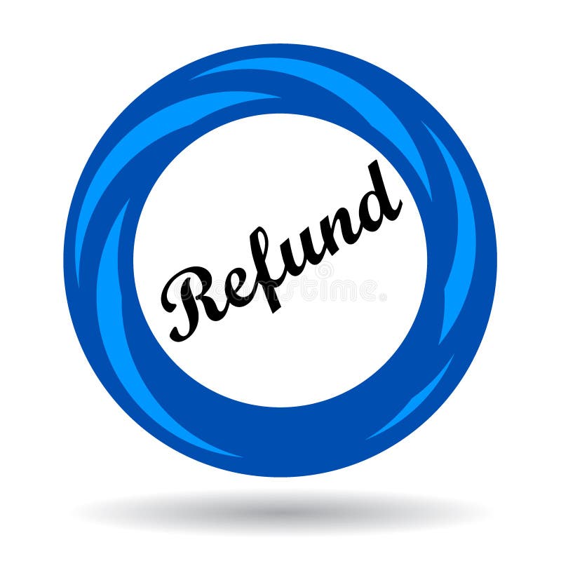 Refund colorful icon stock illustration. Illustration of graphic ...