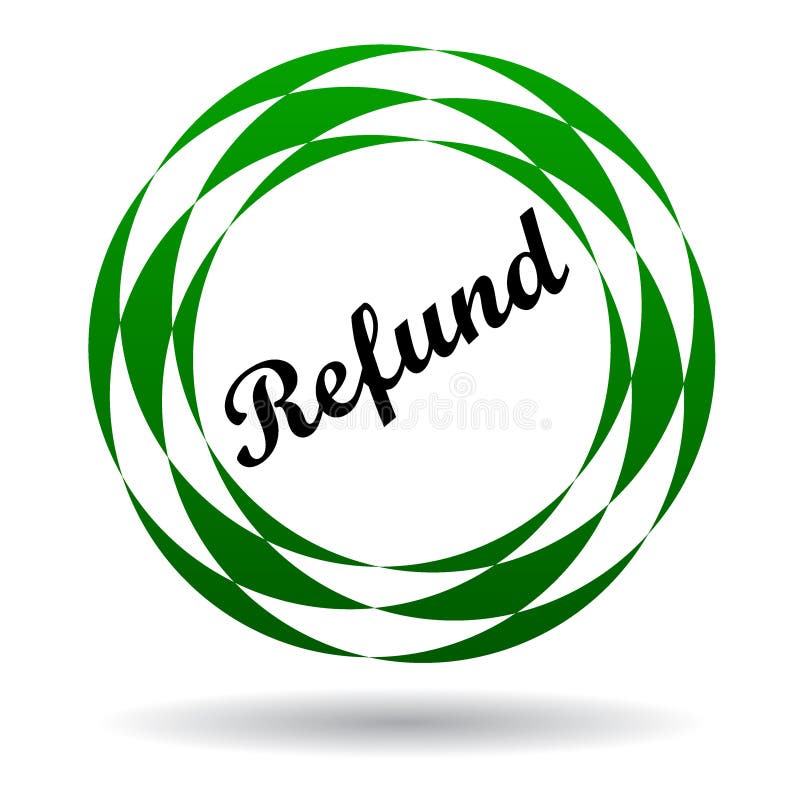 Refund colorful icon stock illustration. Illustration of graphics ...