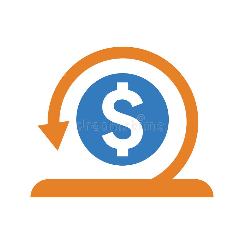 Refund, money back icon stock illustration. Illustration of payment ...