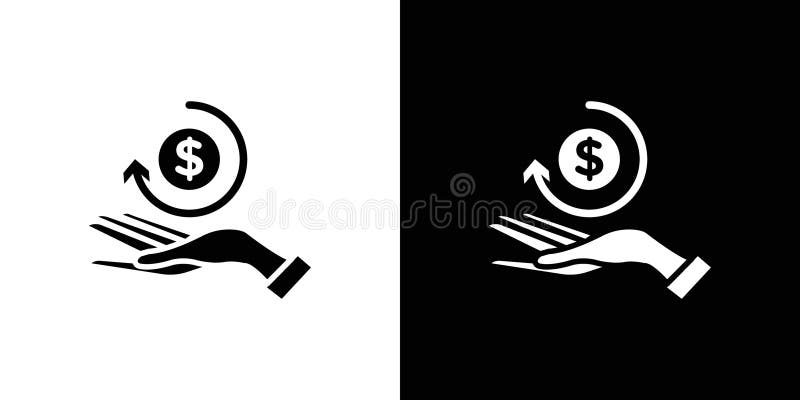 Refund Money Icon Isolated Flat Vector in Outline Stock Illustration ...
