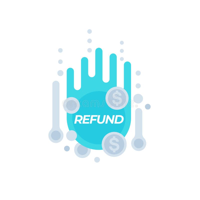 Refund offer vector banner stock vector. Illustration of advertising ...