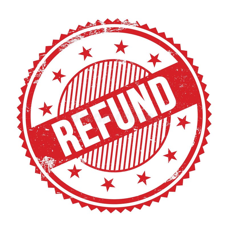Refund Written Red Rubber Stamp Stock Illustrations – 9 Refund Written ...