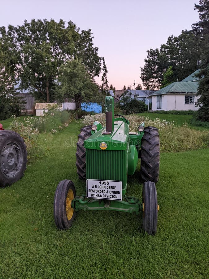 Refurbished Antique John Deere Tractor Editorial Stock Photo - Image of ...