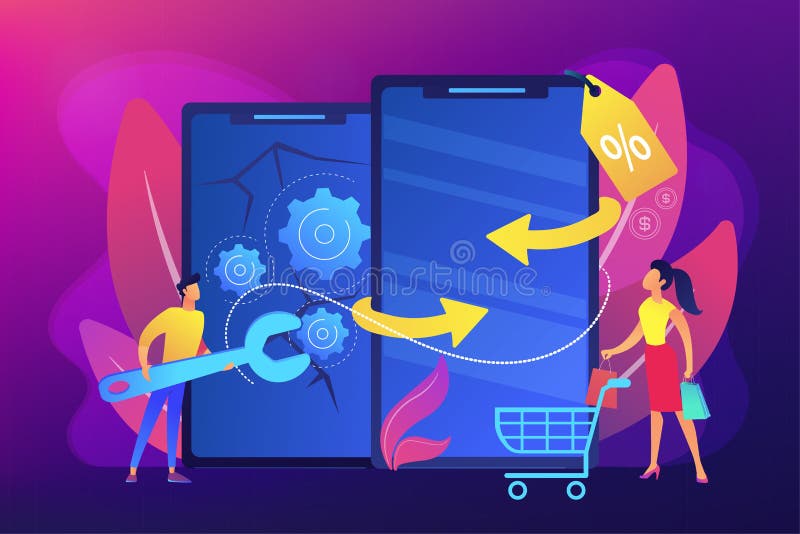 Refurbished Device Concept Vector Illustration. Ilustração do Vetor ...