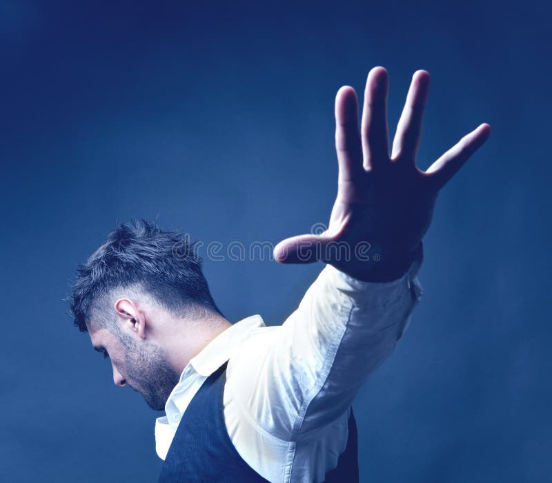 Refus photo stock. Image du beau, regards, homme, adulte - 27717762